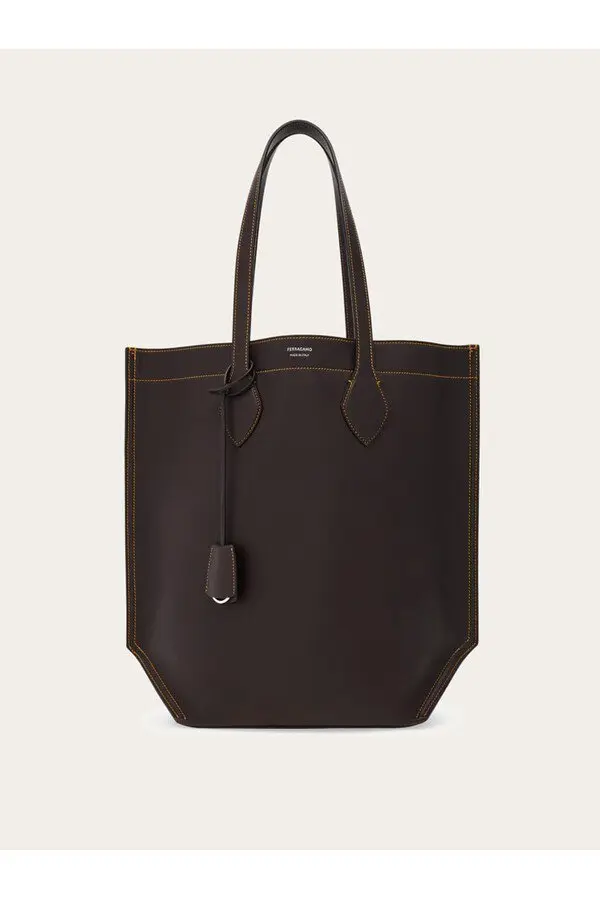 FERRAGAMO North South Tote Bag - Natural