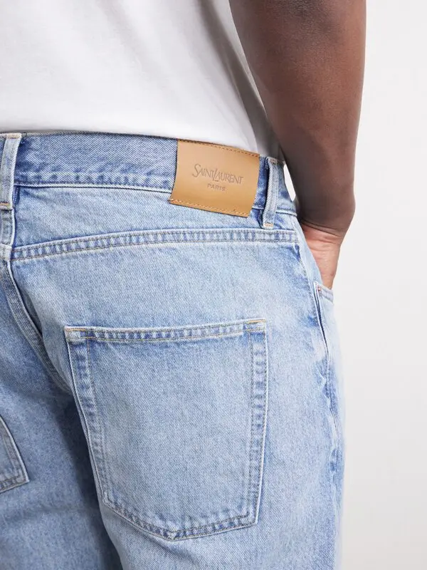 Saint Laurent Straight-leg Organic Cotton Denim Jeans