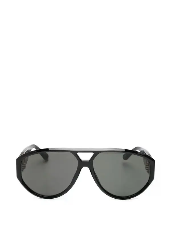 Linda Farrow Portia Geometric-frame Sunglasses - Black