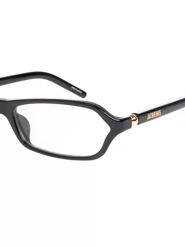 Jacquemus Rectangle-frame Glasses - Black