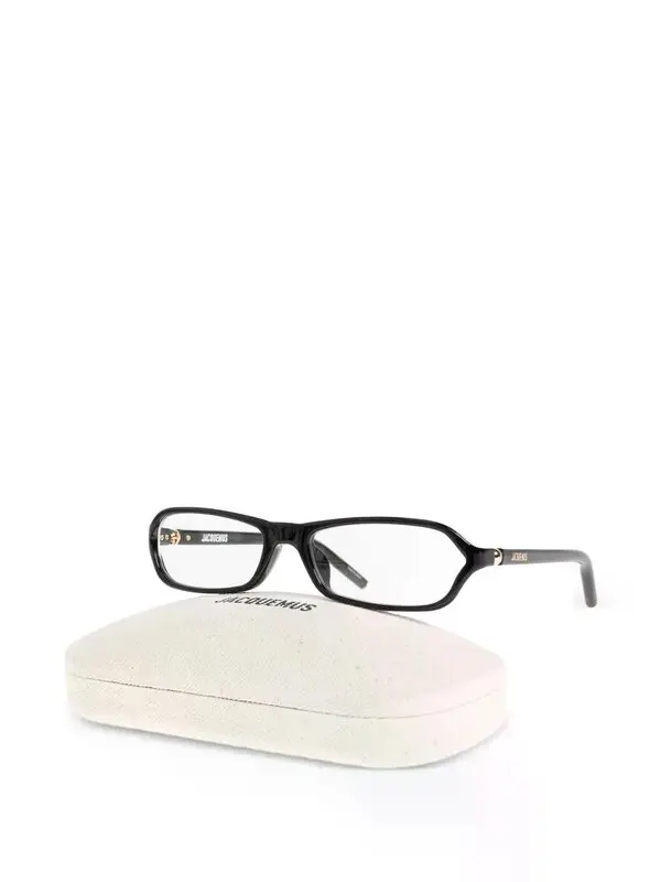 Jacquemus Rectangle-frame Glasses - Black