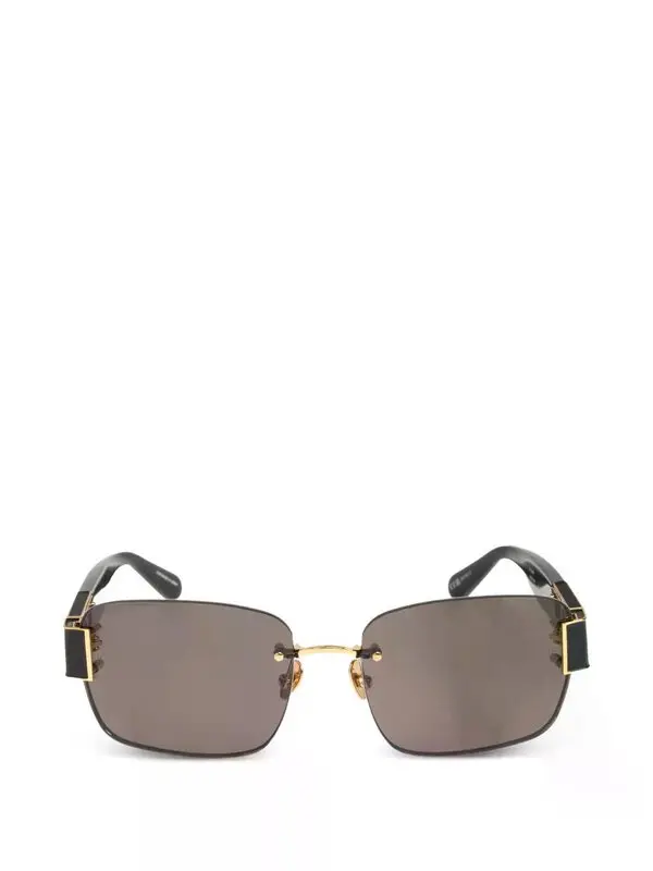 Linda Farrow Jessica Rectangle Sunglasses - Black