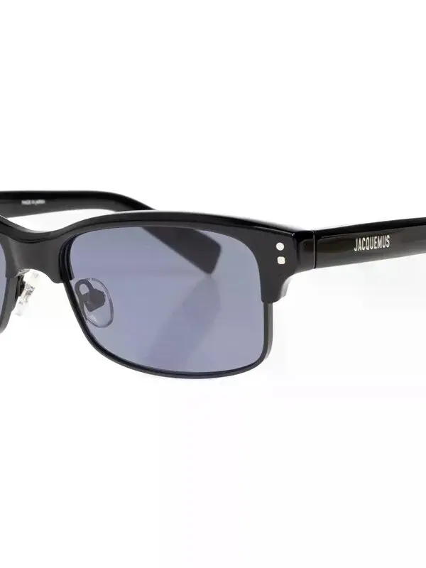 Jacquemus Rectangle Frame Sunglasses - Black