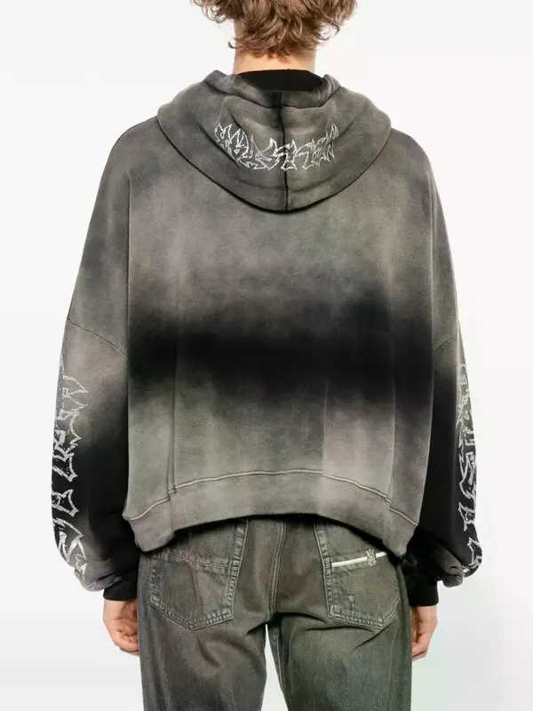 HELLSTAR Graphic Hooded Sweatshirt - Grey