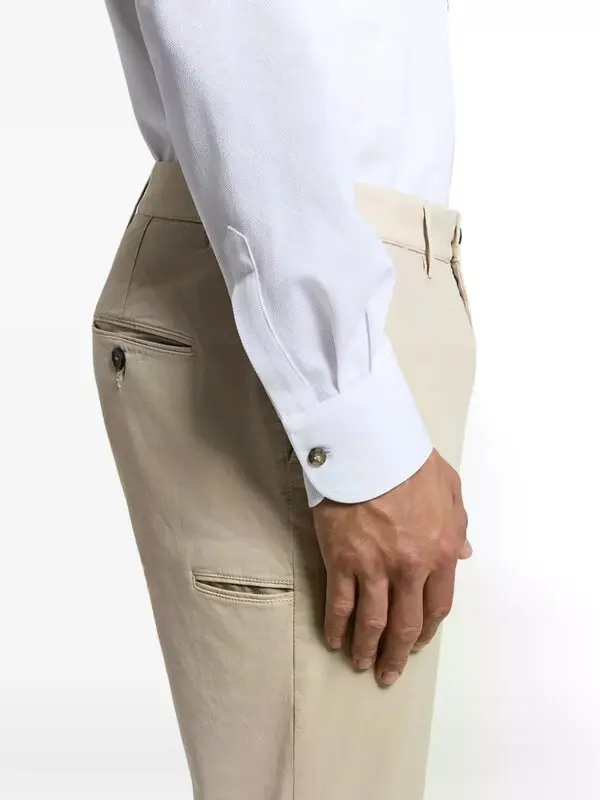 Peserico Button Tailored Trousers - Neutrals
