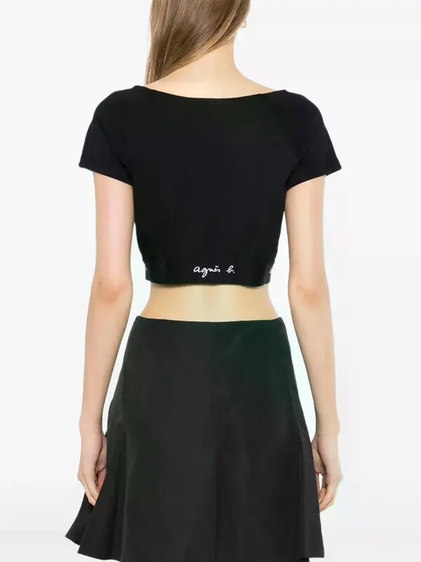 AGNES B. Cropped Short-sleeve T-shirt