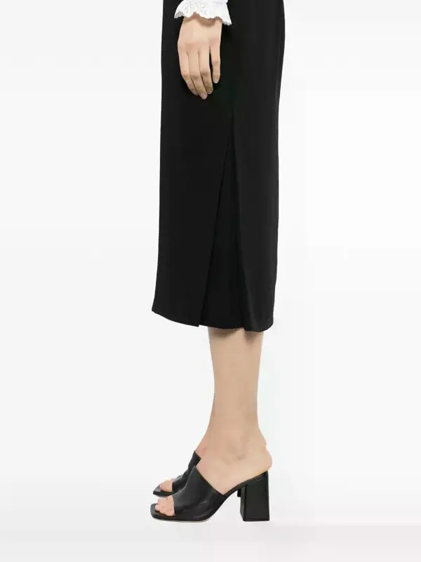 AGNES B. Buckle Detail Midi Skirt