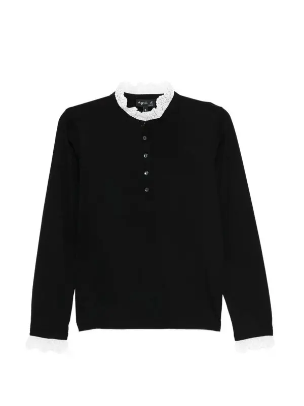 AGNES B. Collared Button Down Top