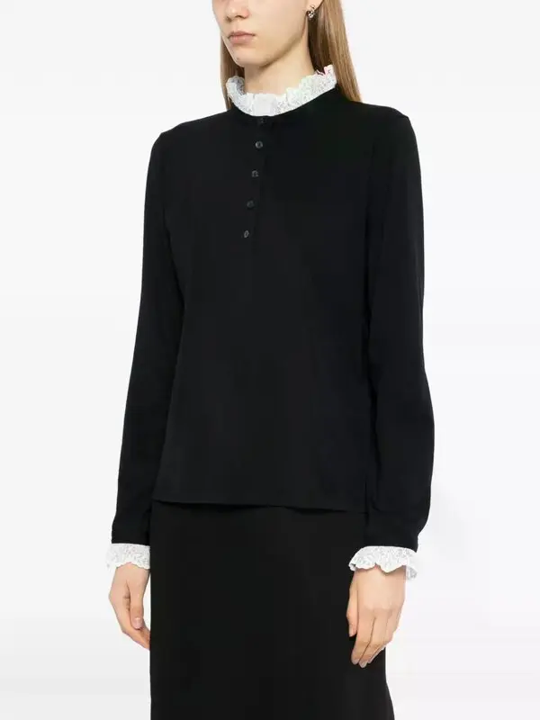 AGNES B. Collared Button Down Top