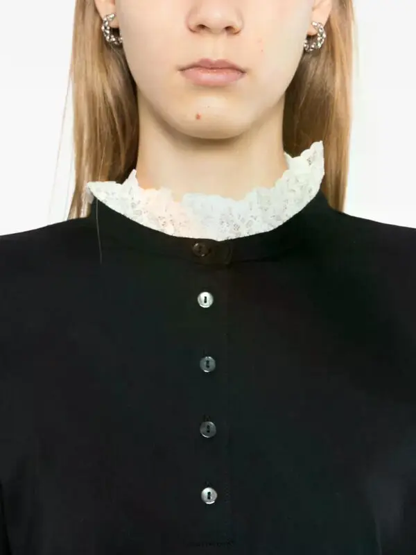 AGNES B. Collared Button Down Top