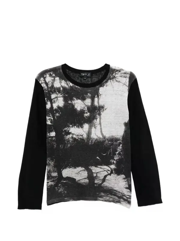 AGNES B. Photoprint Sweater