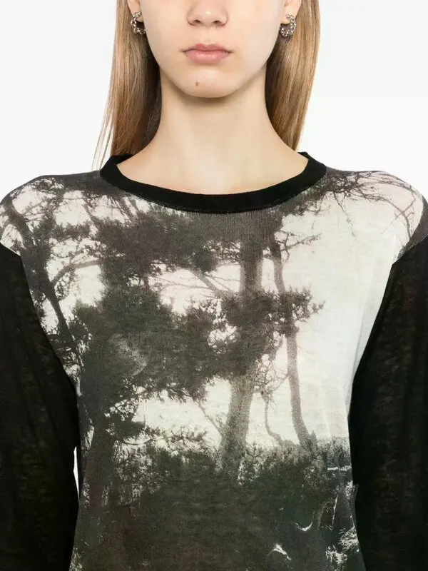 AGNES B. Photoprint Sweater