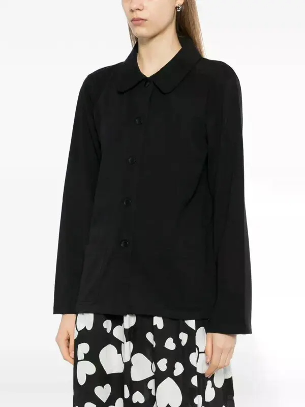 AGNES B. Collared Buttoned Jacket
