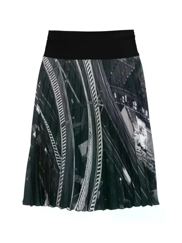 AGNES B. Bacoli Digital Photo Skirt