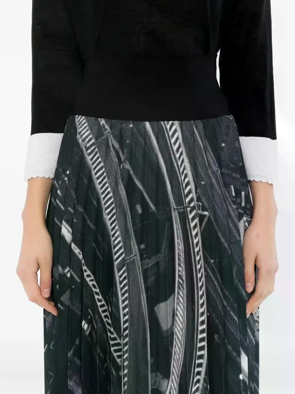 AGNES B. Bacoli Digital Photo Skirt
