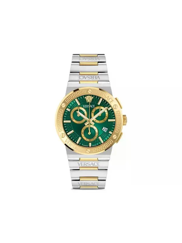 Versace Greca 40mm Chronograph Watch - Green