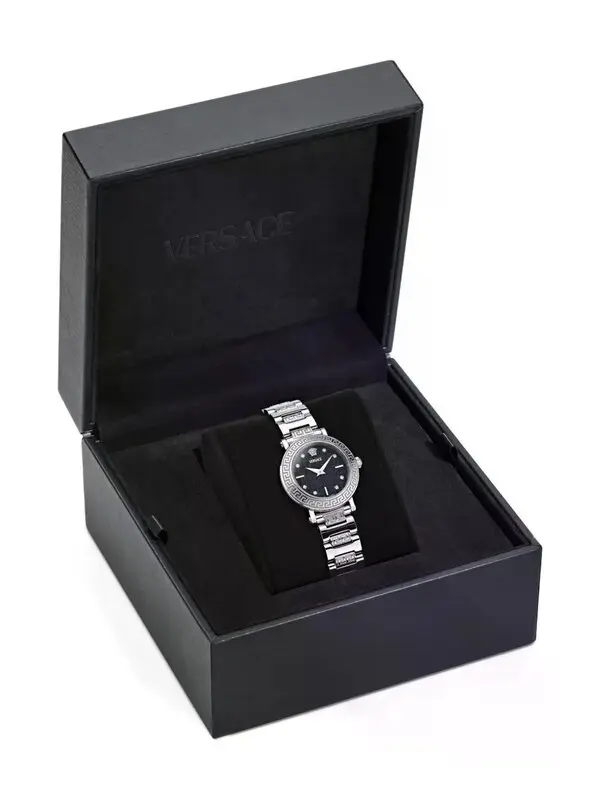 Versace Greca Sphere 30mm Watch - Black