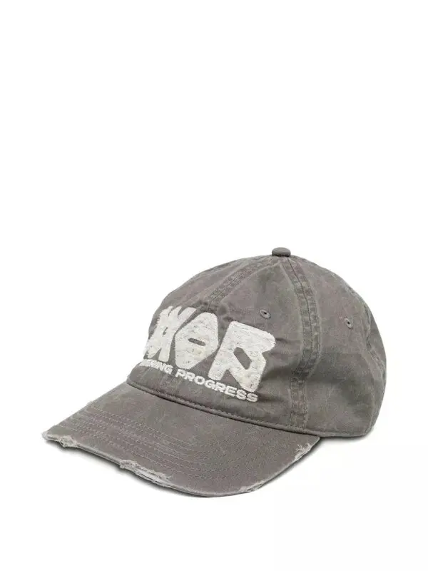 WARMAN Distressed Baseball Cap - Grey