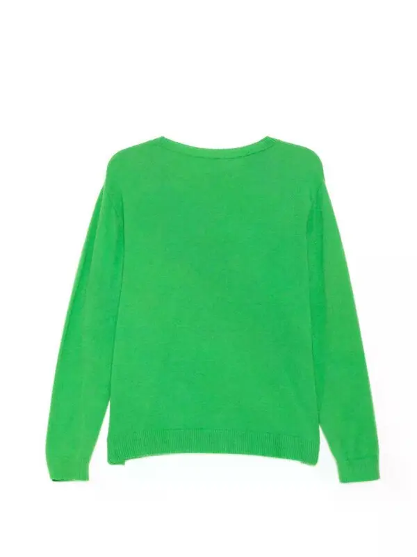 Auralee Brushed Cashmere Cotton Jumper - Green