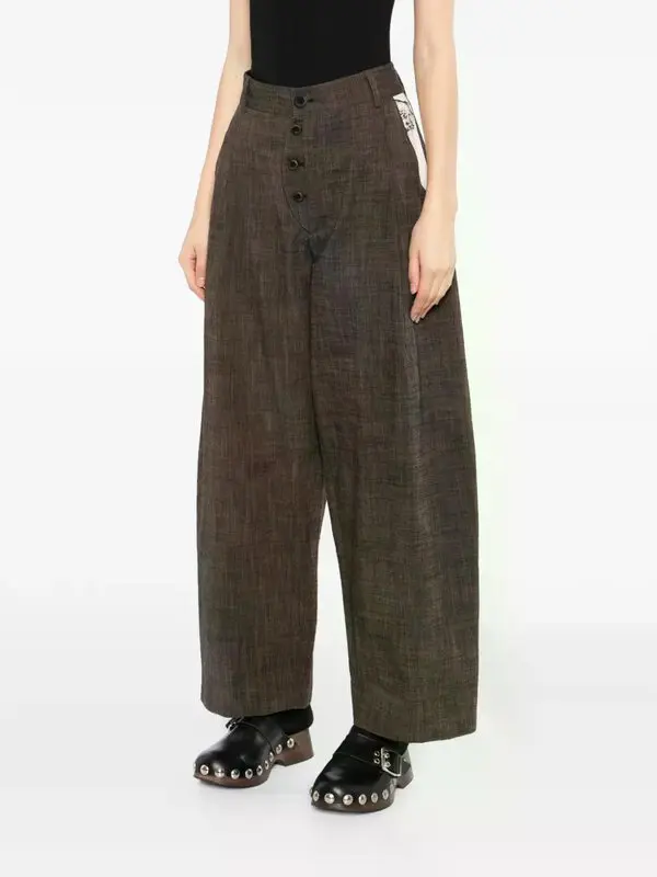 GG IN RED Wide-leg Trousers