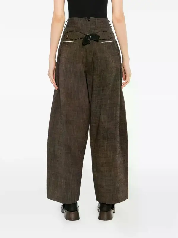 GG IN RED Wide-leg Trousers