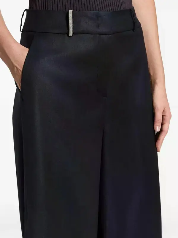 Peserico Embellished Twill Trousers - Blue