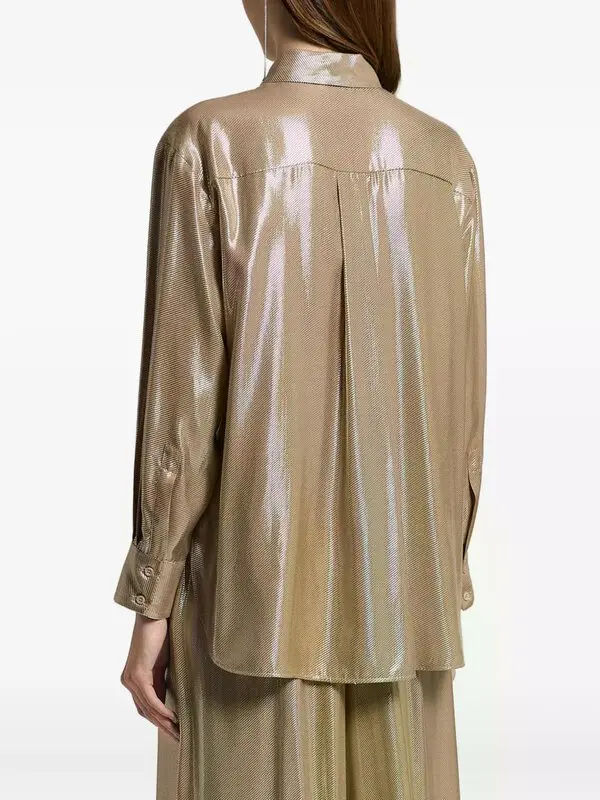 Peserico Diagonal Striped Shirt - Neutrals