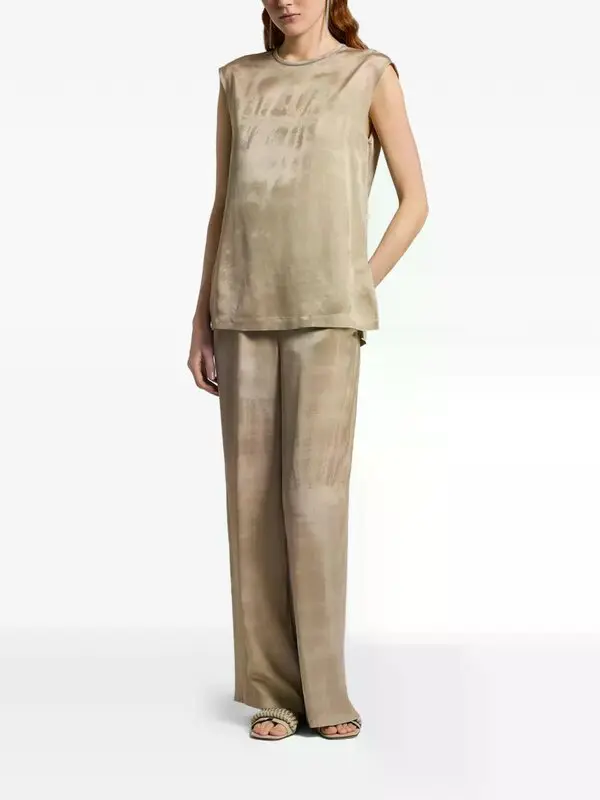 Peserico Embellished Sleeveless Top - Neutrals