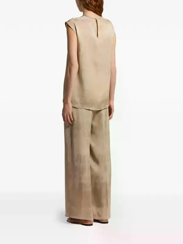 Peserico Embellished Sleeveless Top - Neutrals
