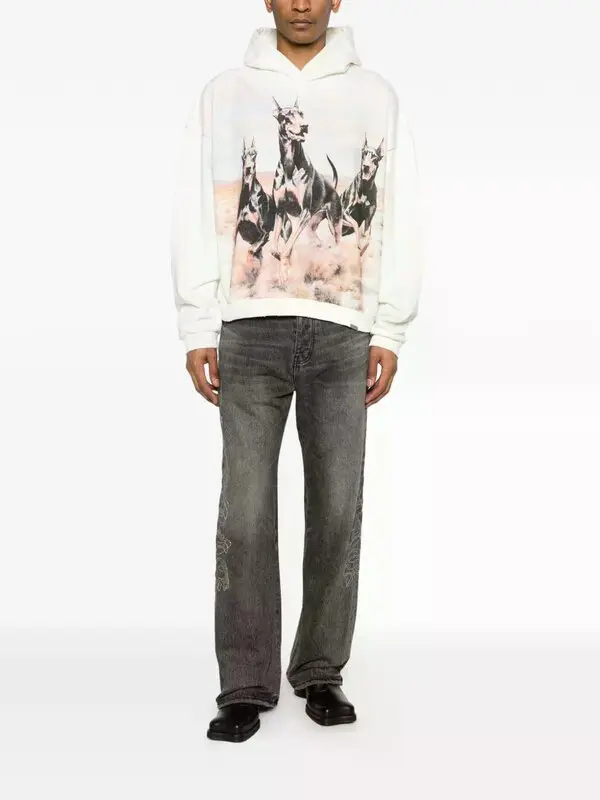 REPRESENT Printed Hoodie - Neutrals