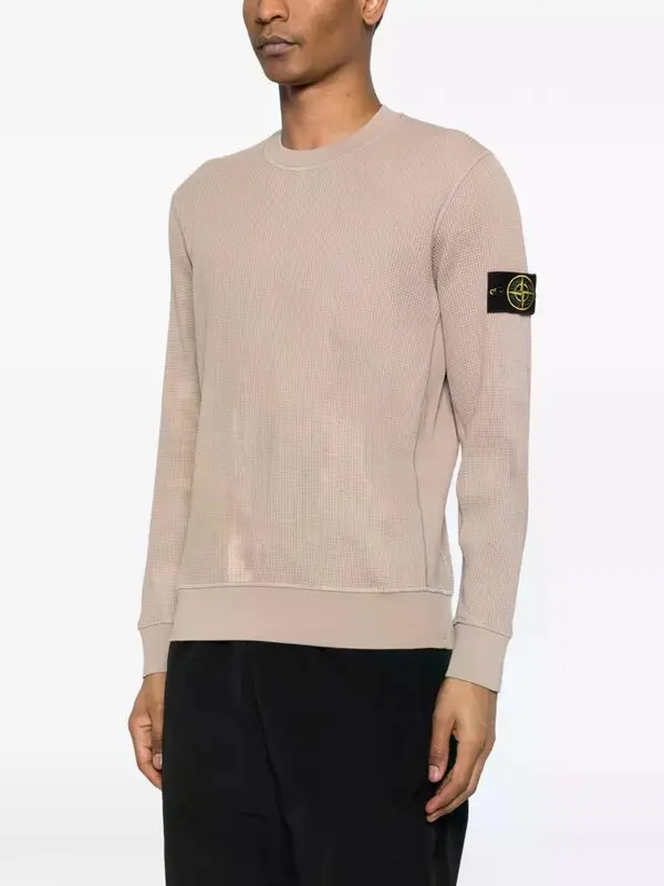 Stone Island Waffle-knit Sweatshirt - Neutrals