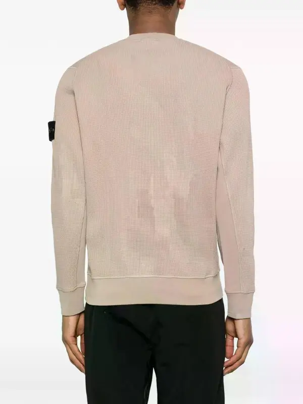 Stone Island Waffle-knit Sweatshirt - Neutrals