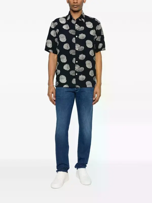 TRAMAROSSA Slim Jeans With Logo Patch - Blue