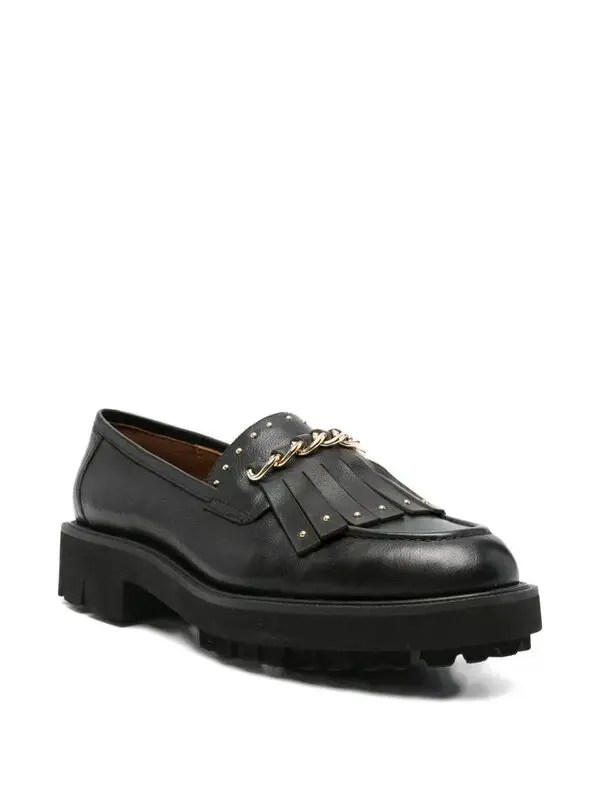 ADRIANNA FERETTI Tassel Chain Loafers