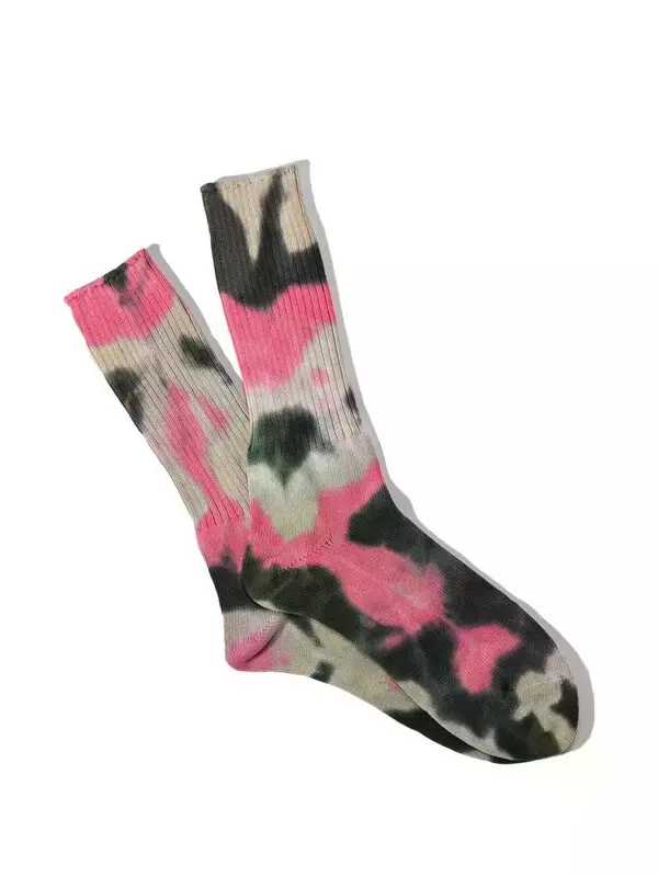 Anonymous Ism Tie-dye Crew Socks - Pink