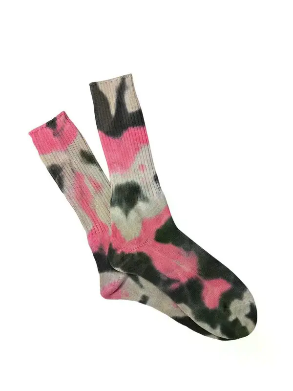 Anonymous Ism Tie-dye Crew Socks - Pink