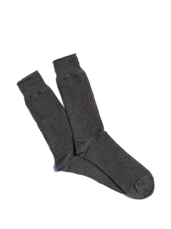 Anonymous Ism Thermal Knit Crew Socks - Grey