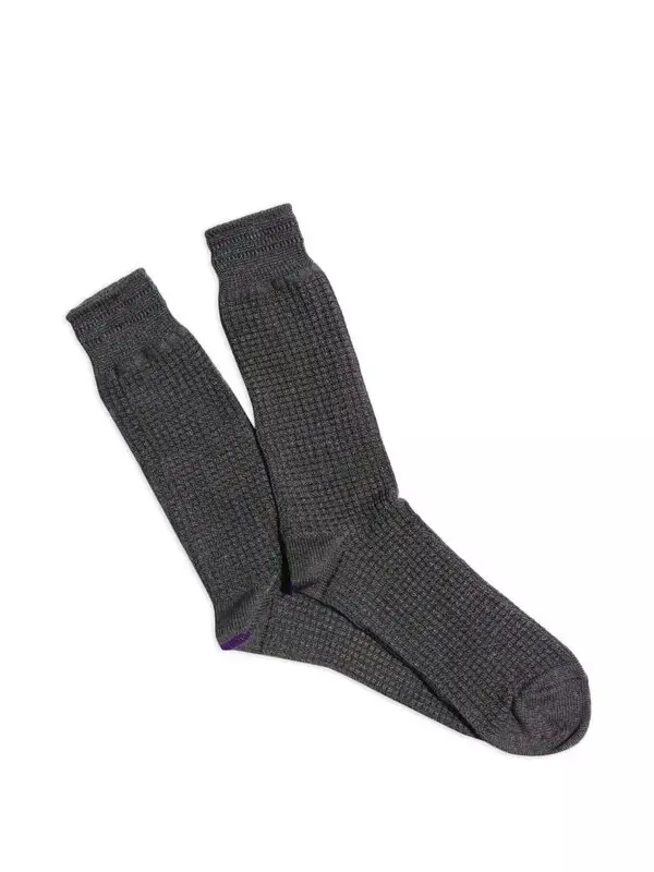 Anonymous Ism Thermal Knit Crew Socks - Grey