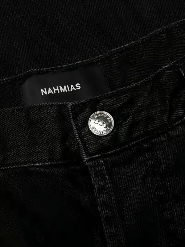 NAHMIAS Beaded Sun Jeans - Black