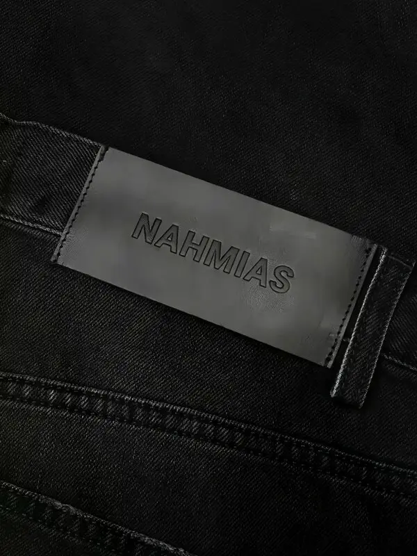 NAHMIAS Beaded Sun Jeans - Black