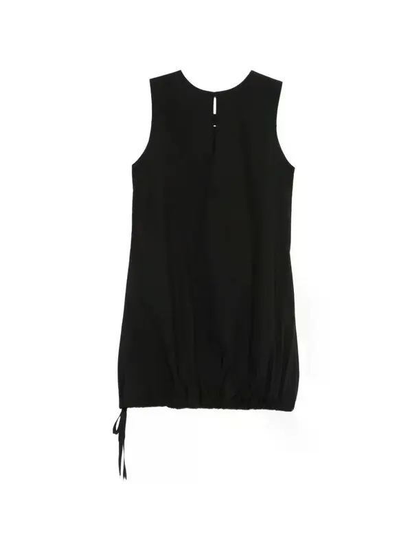 Alpha Studio Mini Dress With Drawstring Hem - Black