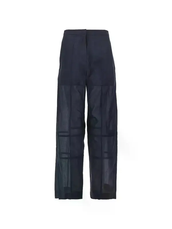 JIL SANDER Cotton Organdy Trousers