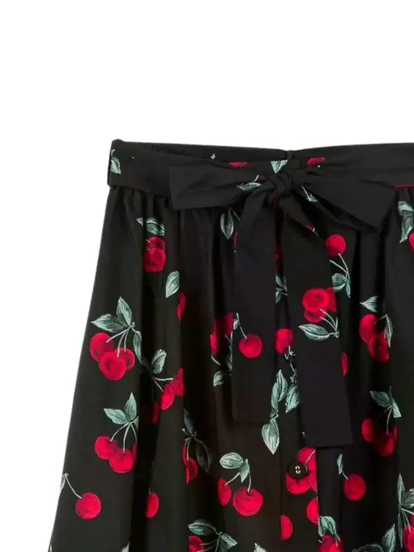 TWINSET Cherry Print Long Skirt