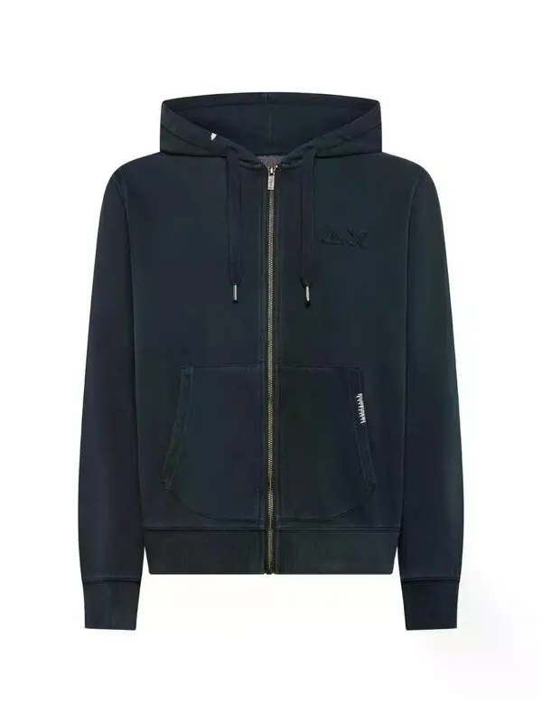 SUN 68 Zip-fastening Hoodie - Blue