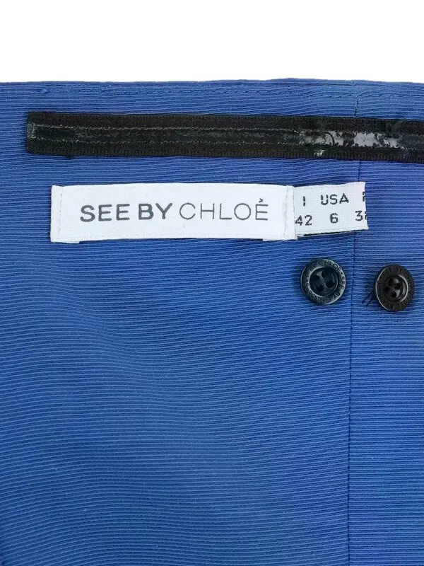 See By Chloé Strapless Bow Mini Dress