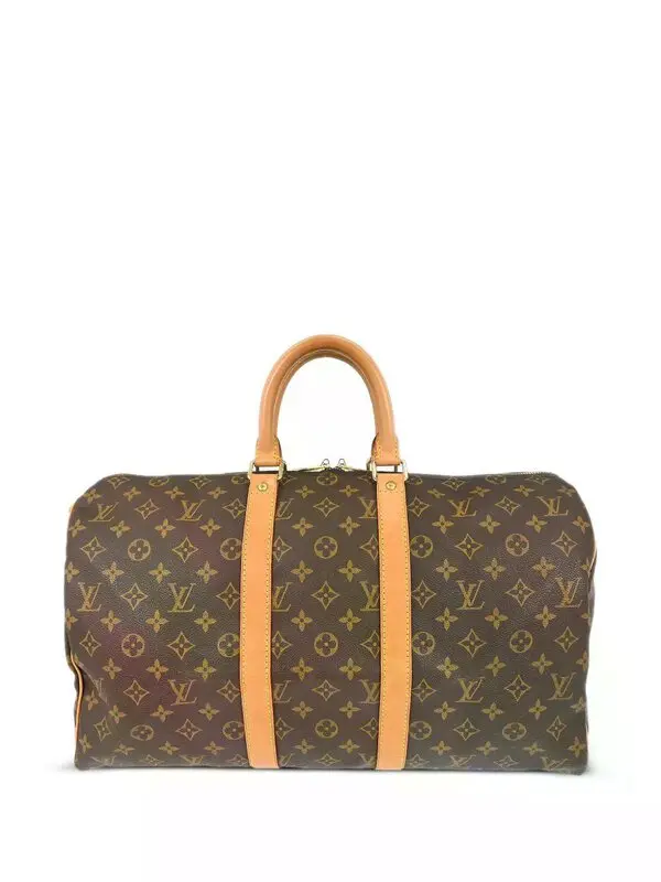 LOUIS VUITTON 2001 Monogram Duffle Bag - Brown