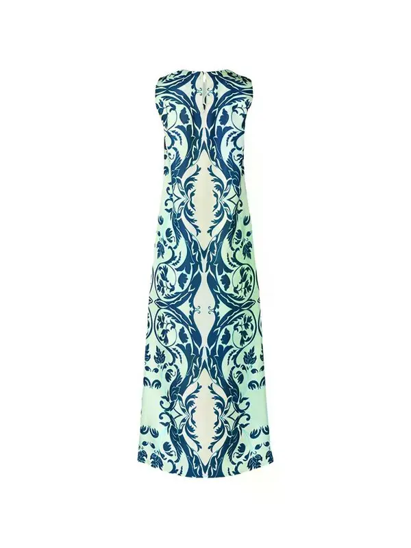 F.R.S FOR RESTLESS SLEEPERS Floral-pattern Midi Dress - Blue