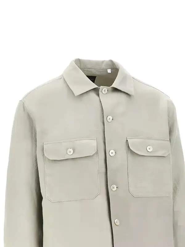 XACUS Long-sleeved Pocket Shirt - Neutrals