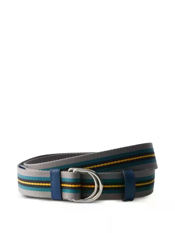 Prada Woven Nylon Belt - Grey