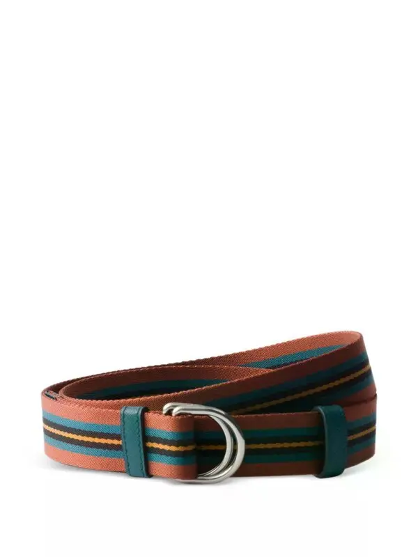Prada Woven Nylon Belt - Brown